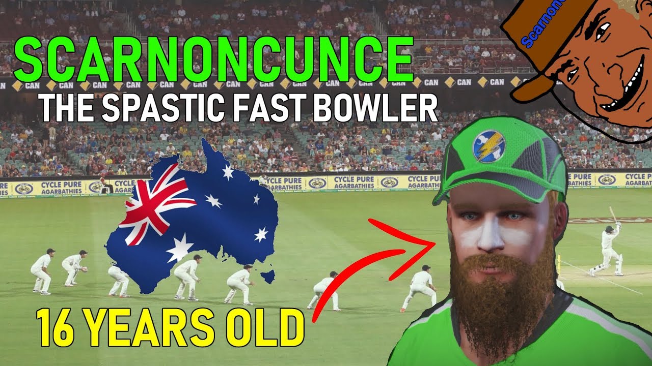 The Legend of Scarnon Cunce the Spastic Fast Bowler - YouTube