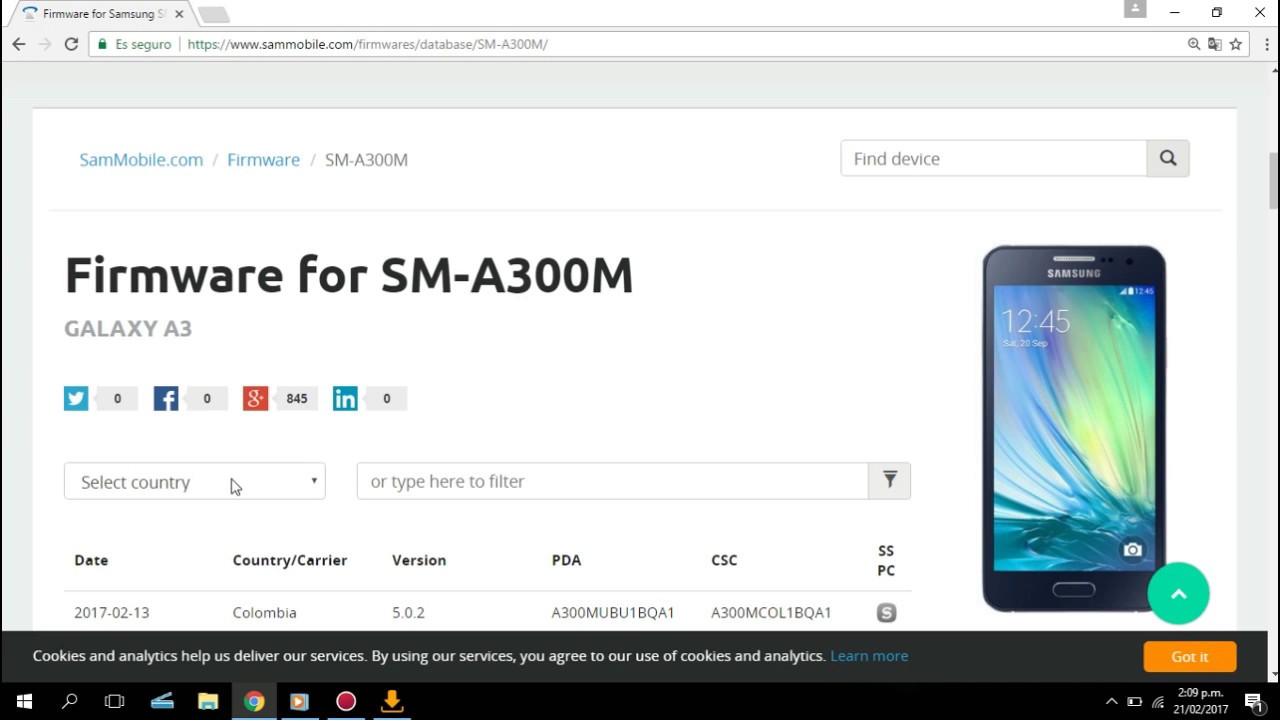 Descargar firmware/rom/flash de tu samsung facil/solucionar problema de ...