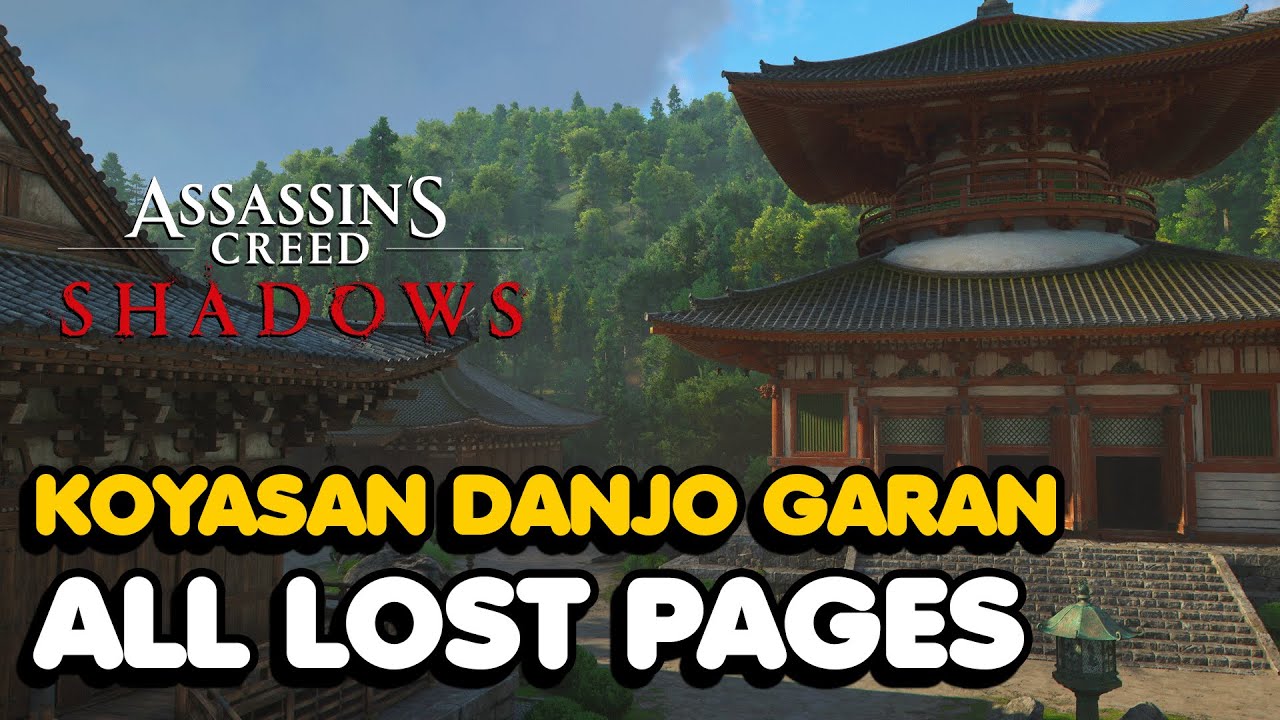 Assassin's Creed Shadows - Koyasan Danjo Garan All Lost Page Locations ...