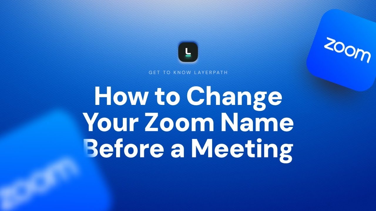 Zoom Name Change Tutorial | Update Your Display Name Before Joining ...