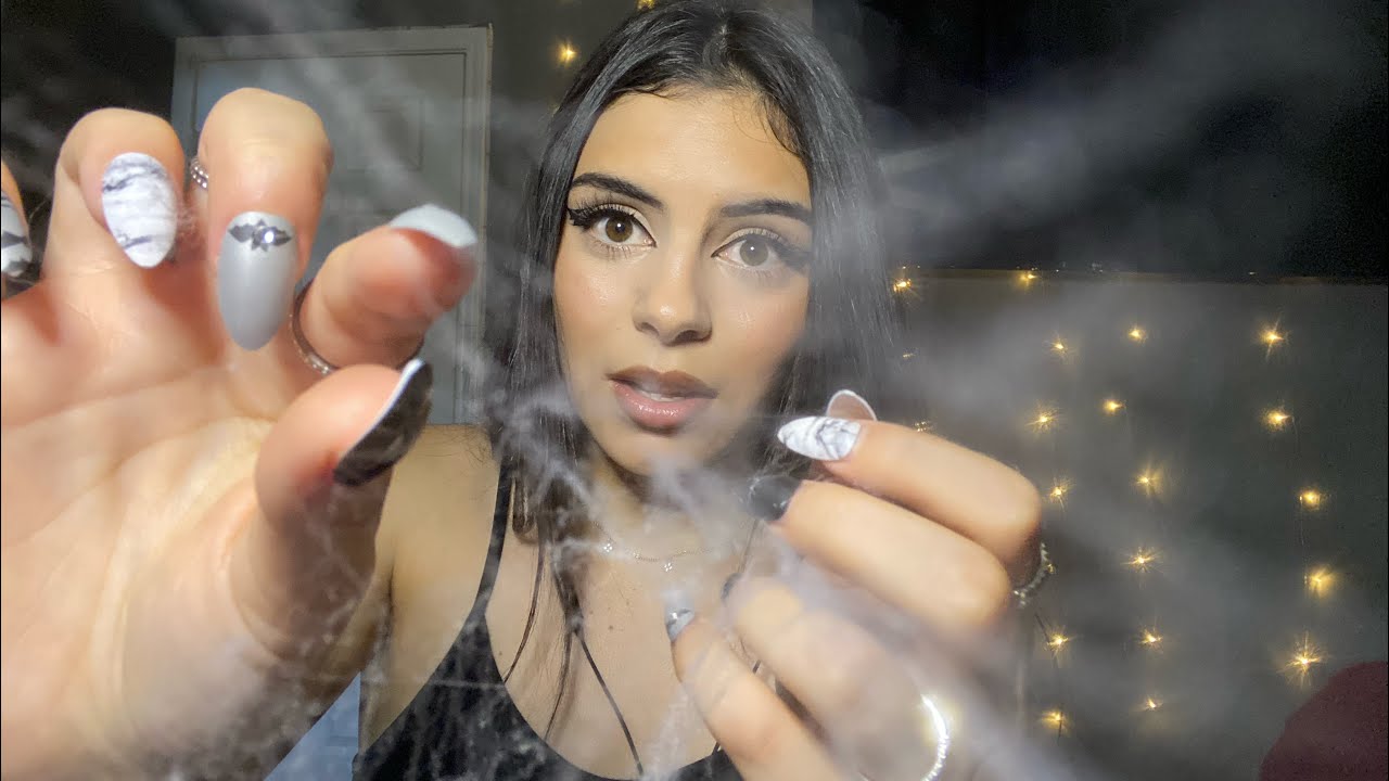 Asmr- Plucking a spider web from your eye🕷️🕸️️(mouth sounds, personal ...