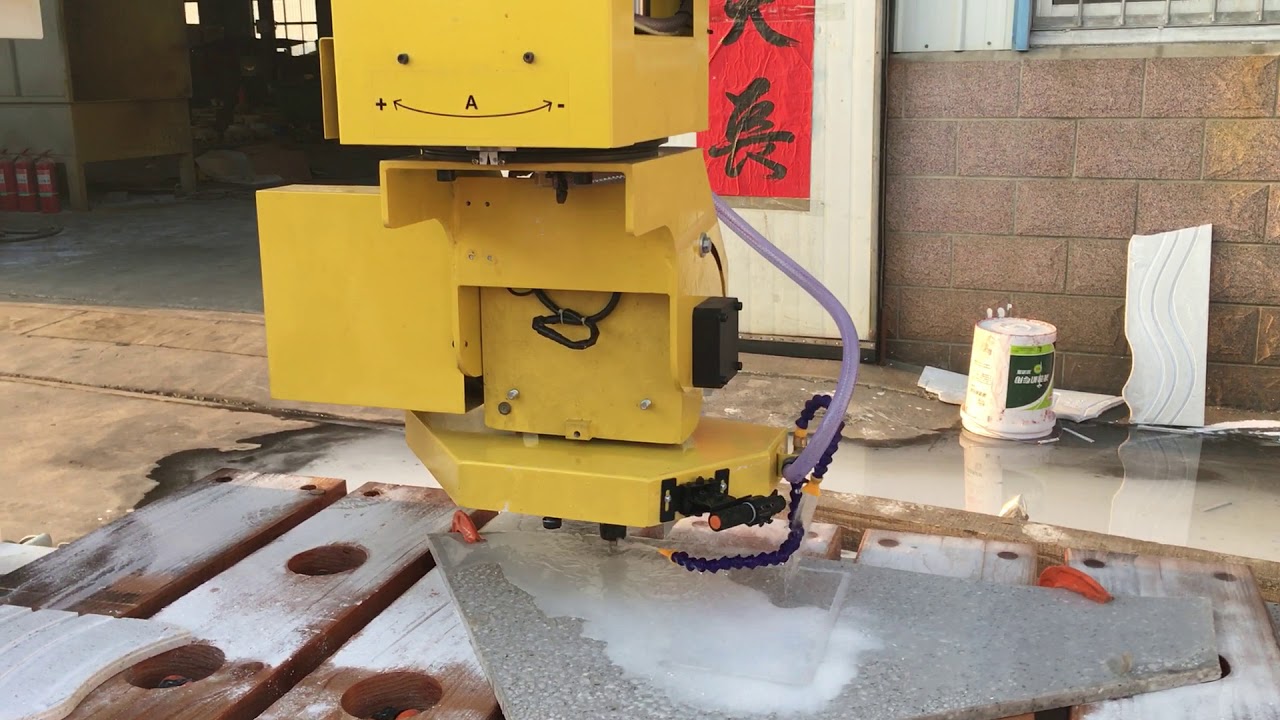 OSC-TITAN CNC 5 Axis Stone Cutting Machine Mill 0504 - YouTube