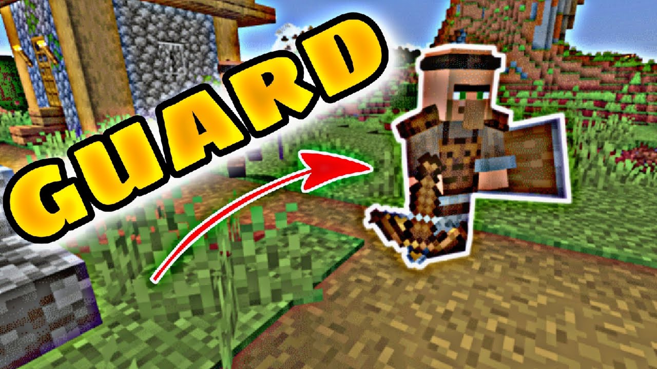 Minecraft but the villagers are guard!! - YouTube