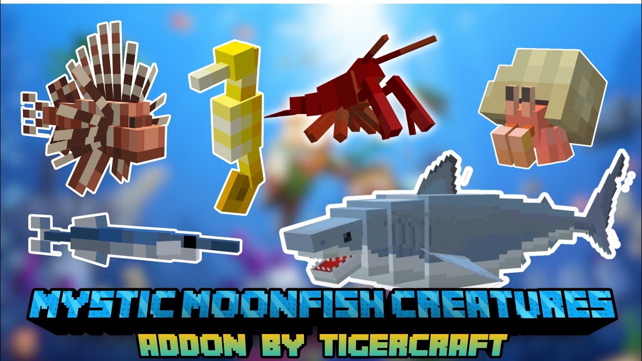 Animal Mod For Minecraft Pe - Mystic Moonfish Creatures Addon | Mod ...