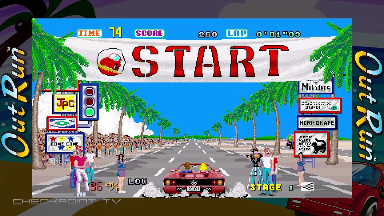 Outrun - Classic Sega Ages on Nintendo Switch Gameplay - YouTube