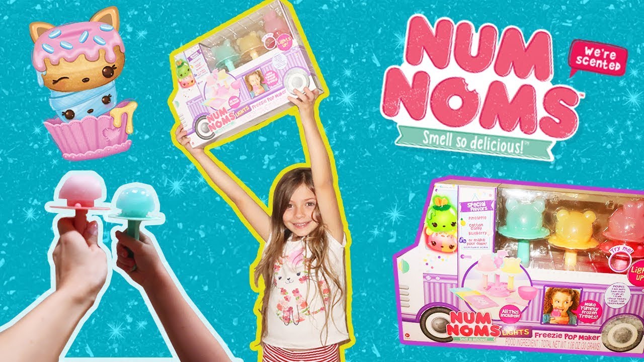 Num Noms Light Up DIY Popsicles! - NUM NOMS FREEZIE POP MAKER! - YouTube