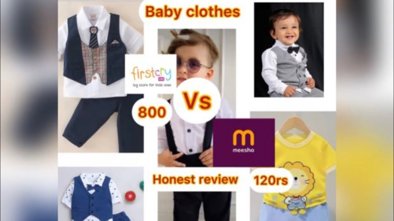 Meesho vs first cry baby clothes review!!found some good clothes from ...