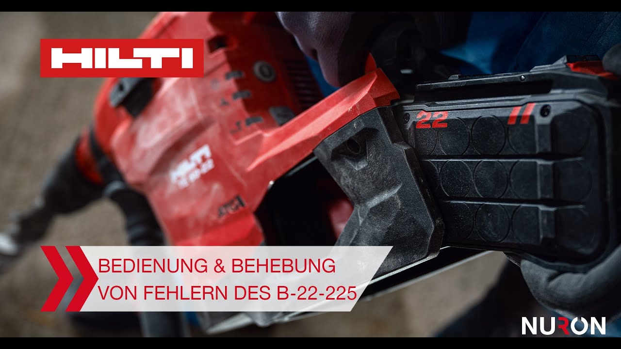 Bedienung und Behebung von Fehlern des Hilti Nuron B22-255 - YouTube