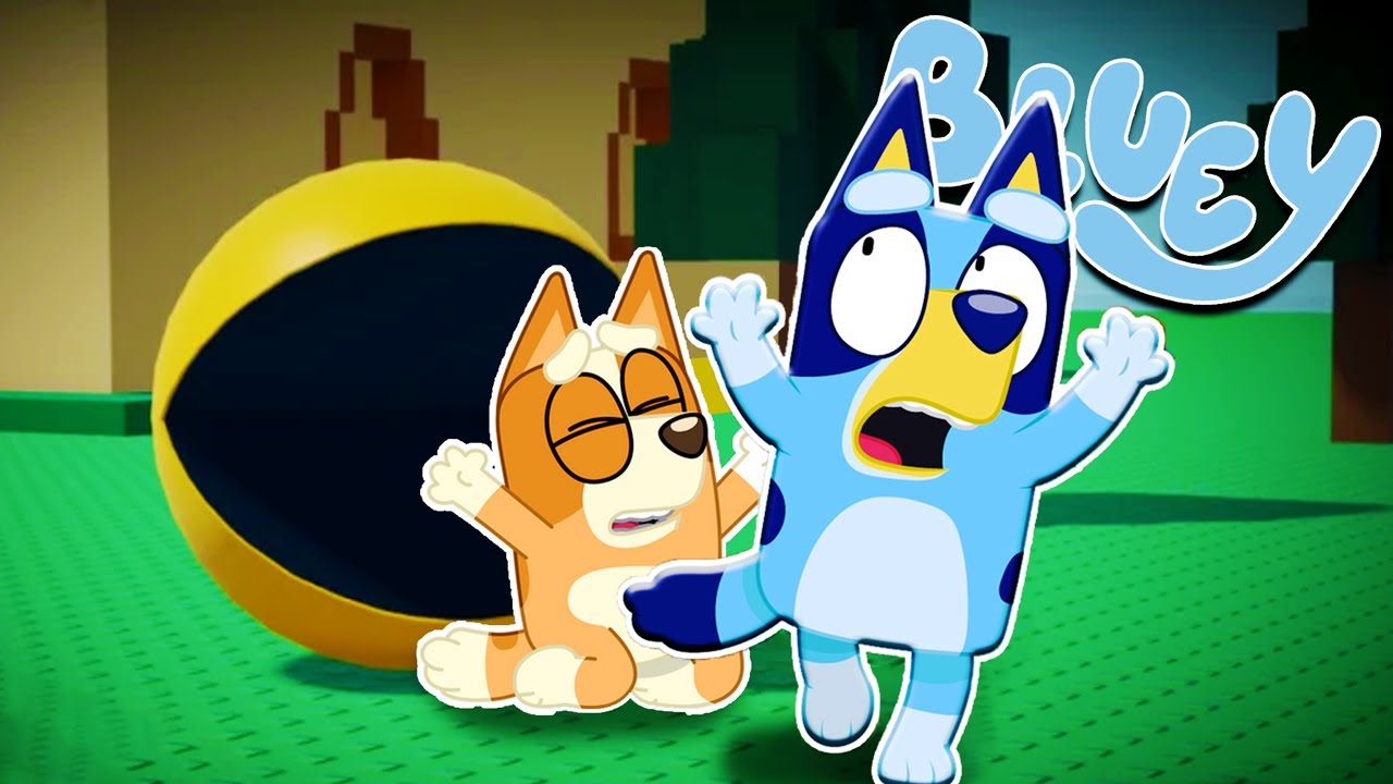 BLUEY y BINGO SOBREVIVEN a los PACMAN MALVADOS | Las Aventuras de BLUEY ...