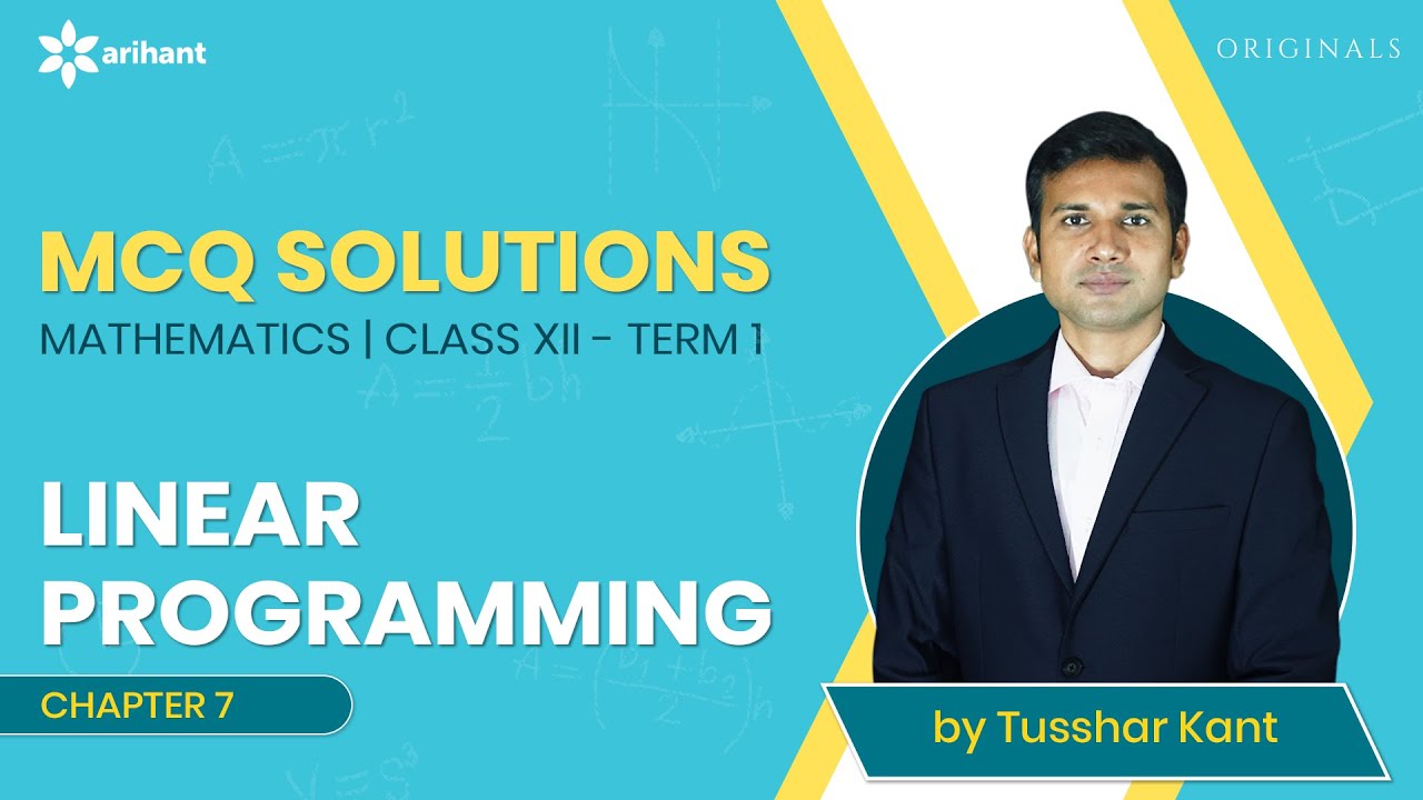 Linear Programming MCQ SOLUTIONS Class XII Term 1 MATHEMATICS linear-programming-mcq-solutions-class-xii-term-1-mathematics