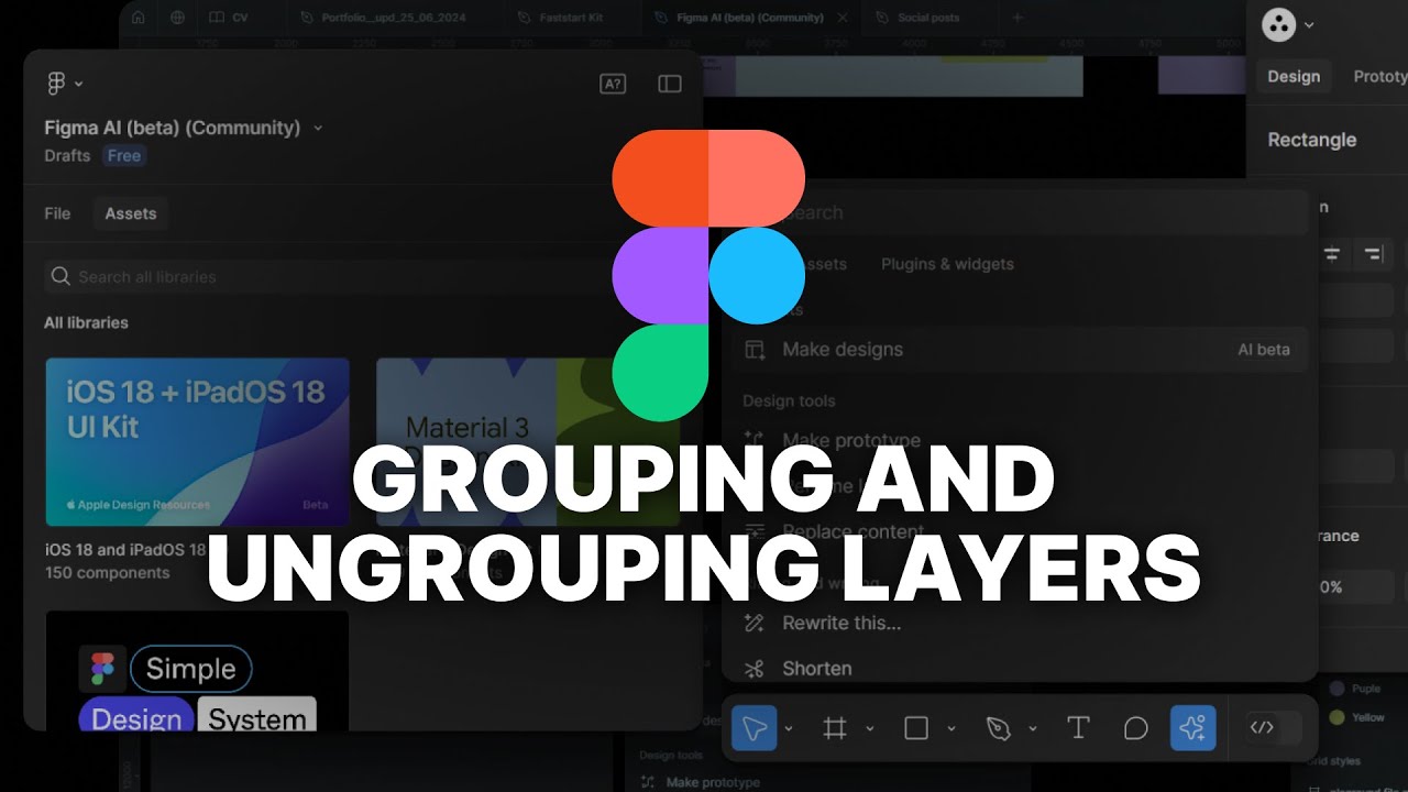 How to Group and Ungroup layers in Figma | (SIMPLE) - YouTube