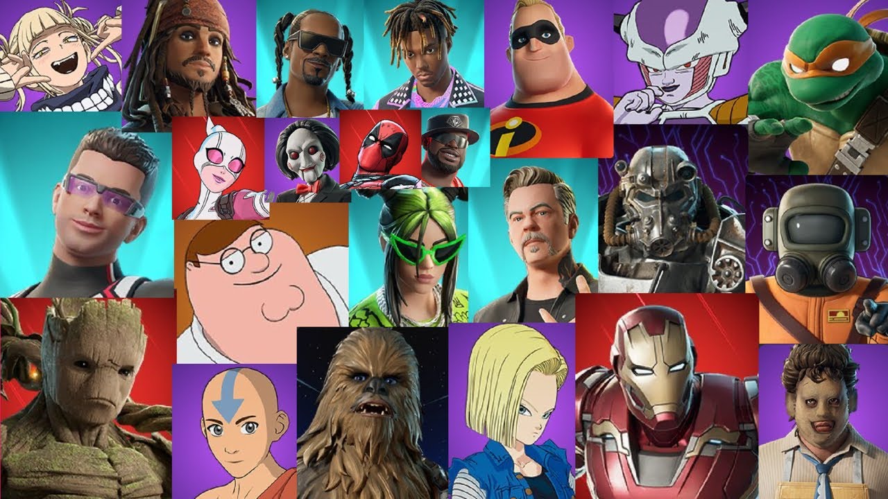 Every Collab character in Fortnite Chapter 5 - YouTube