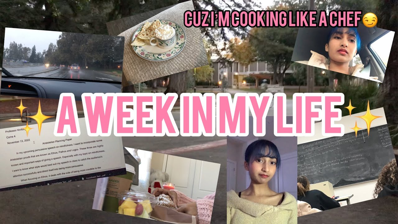 A week in my life | college, home, assignments, breaks, work - YouTube
