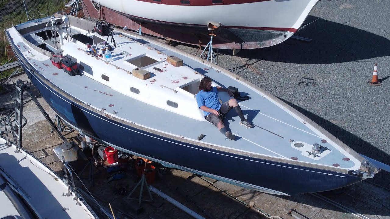 Restoring a $100,000 Sailboat - Transom, Lazarettes, and Prepping for ...