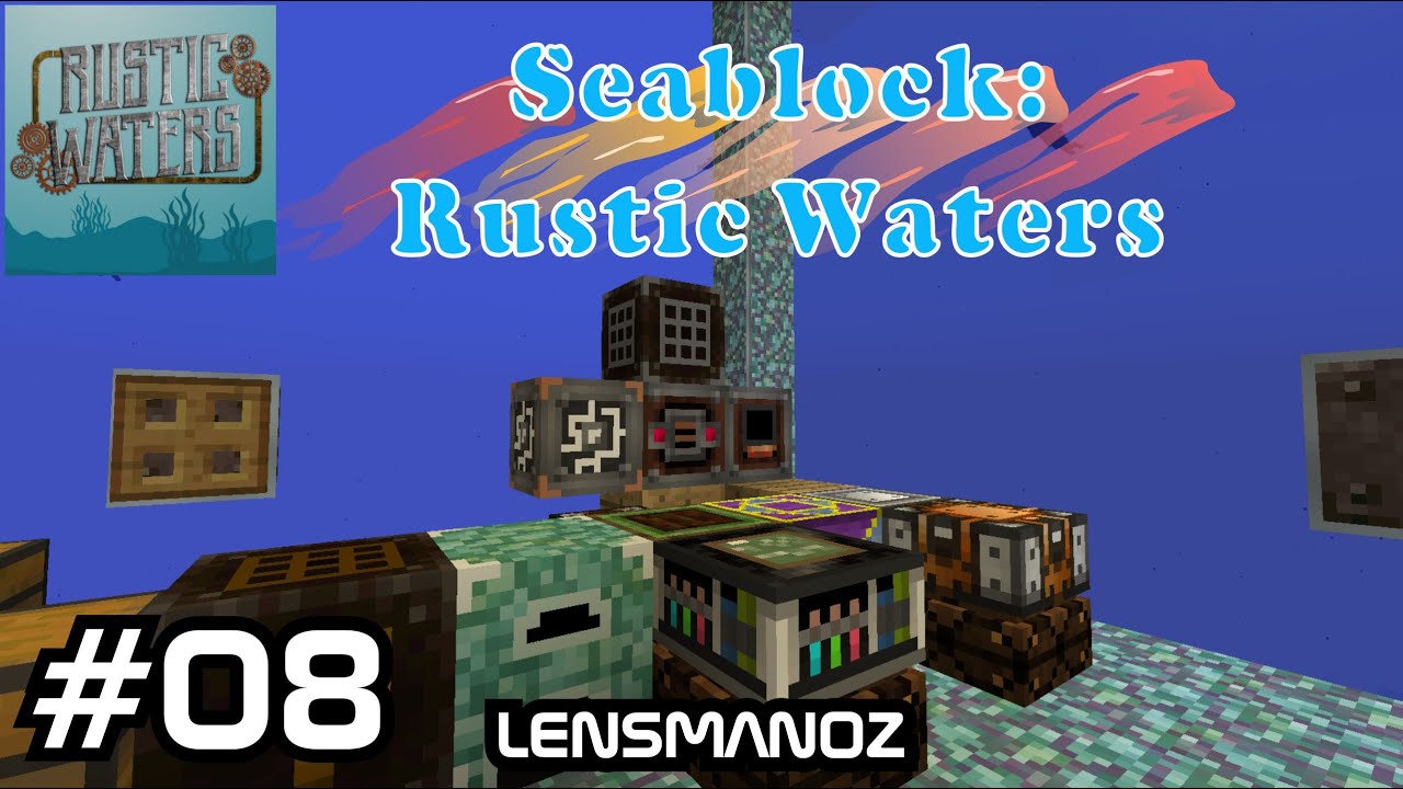 Minecraft Seablock: Rustic Waters - Ep 8 | Basic Storage System - YouTube