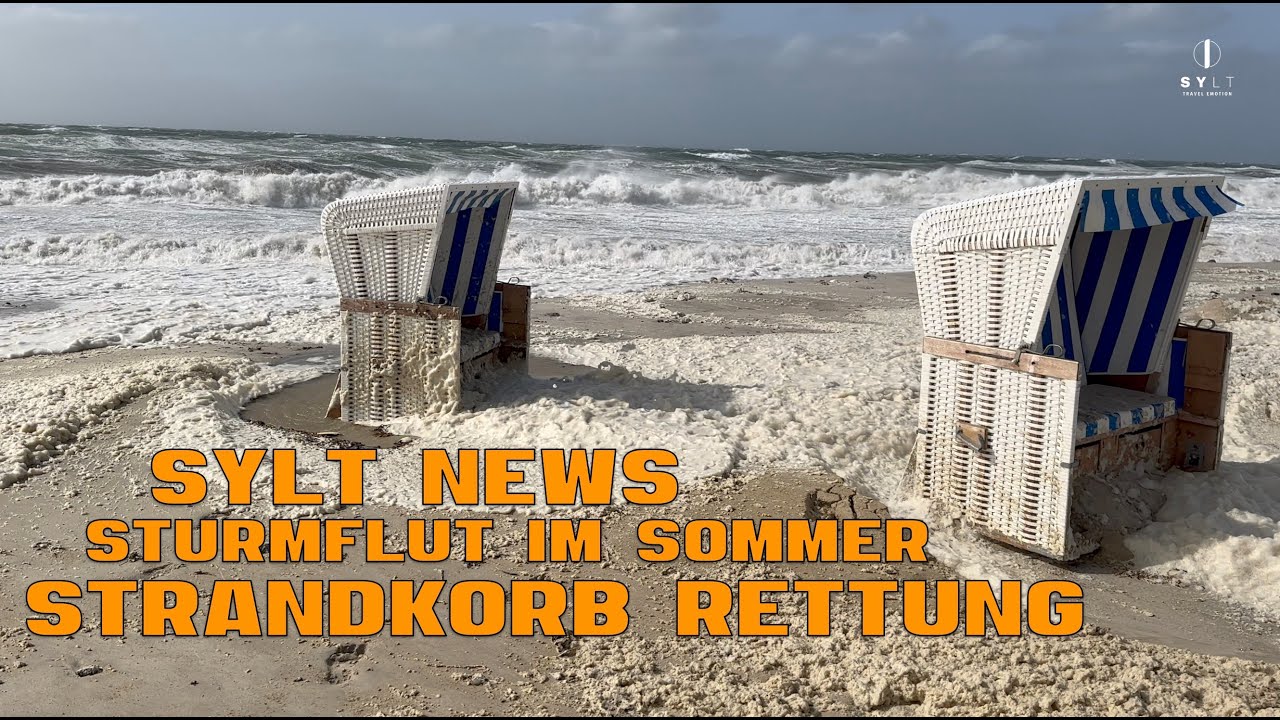 SYLT NEWS. Sturmflut überrascht Sylt. - YouTube