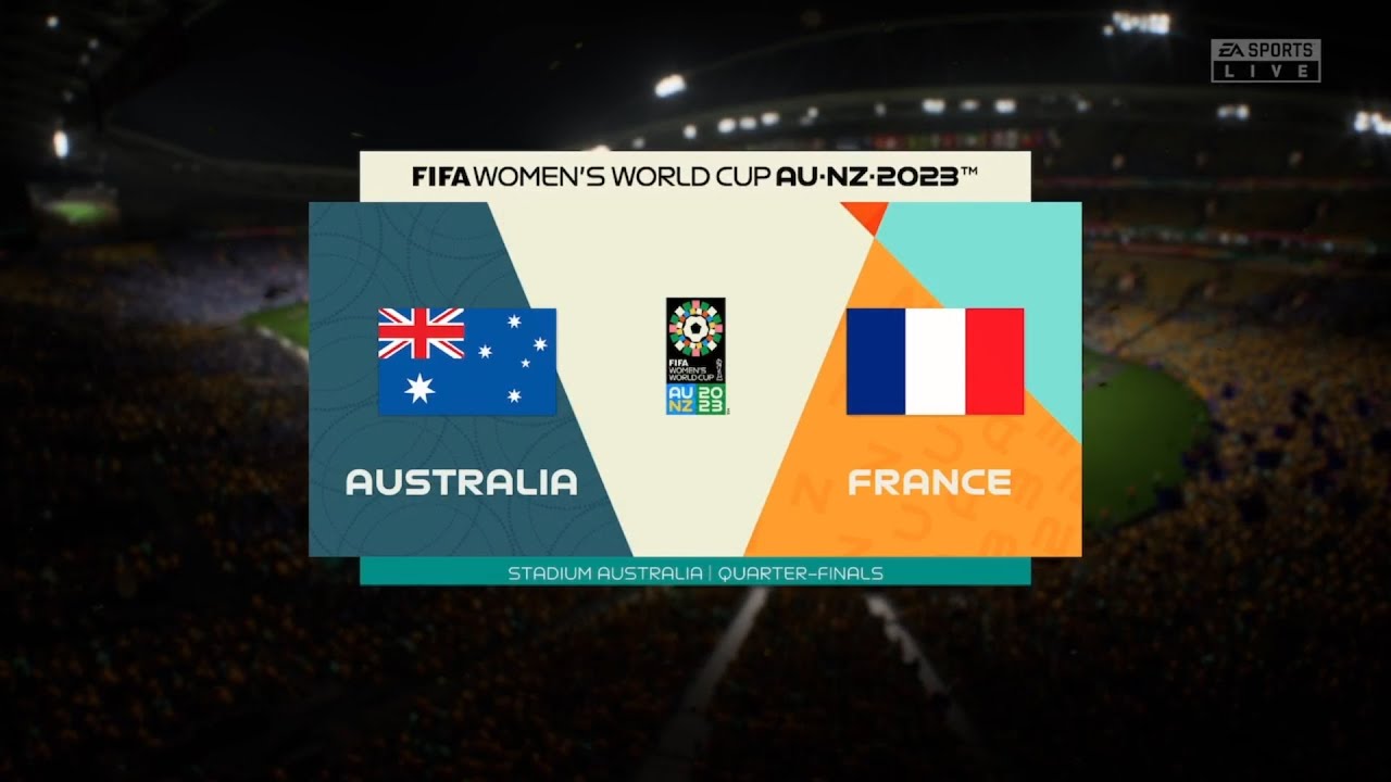 ⚽ Australia Women vs France Women ⚽ | FIFA Women's World Cup (12/08 ...