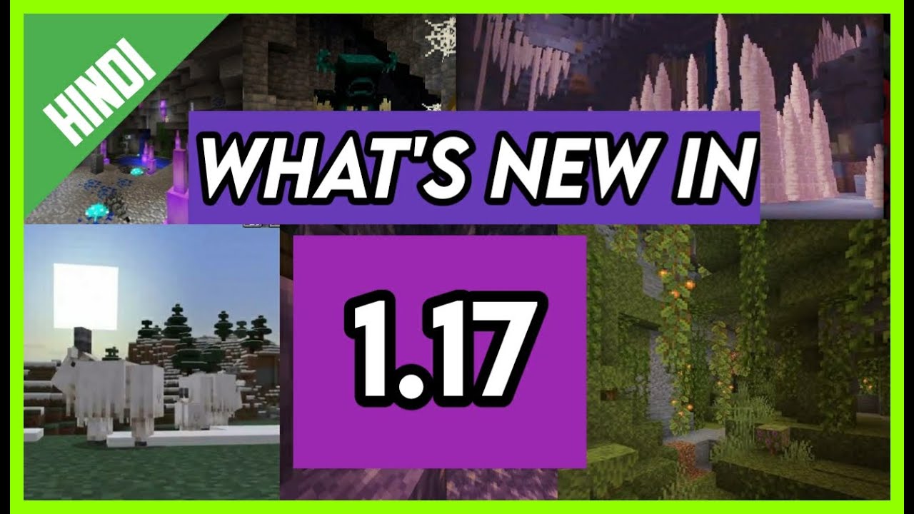 What's new in 1.17 minecraft || hindi - YouTube
