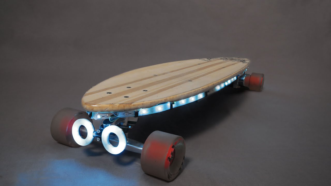 Trinket NeoPixel LED Longboard - 3D Thursday - YouTube