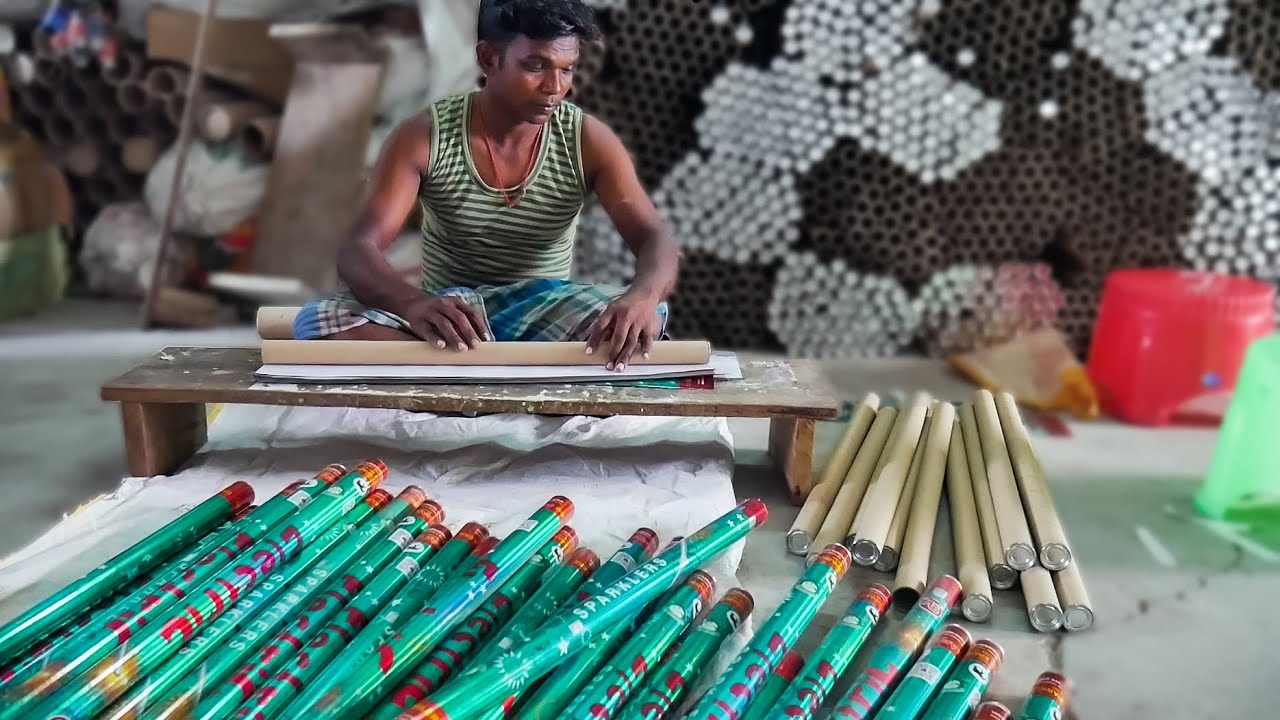 How Sparkler Crackers Packaging is Made in Factory - YouTube