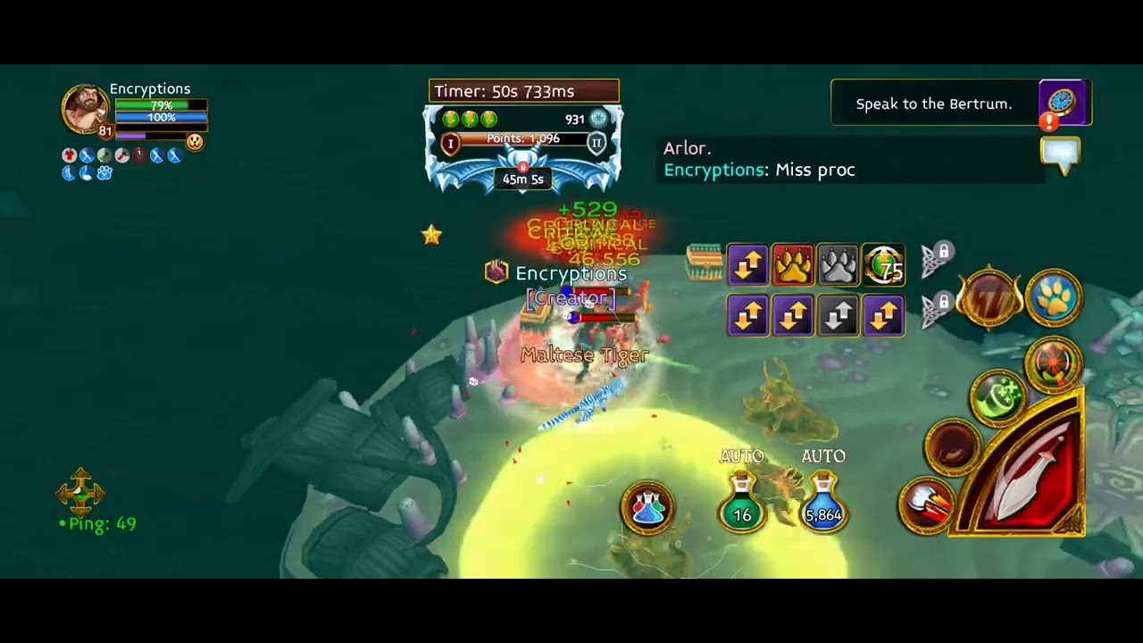 Arcane Legends Krak Sword VS ESunk Solo Time - YouTube