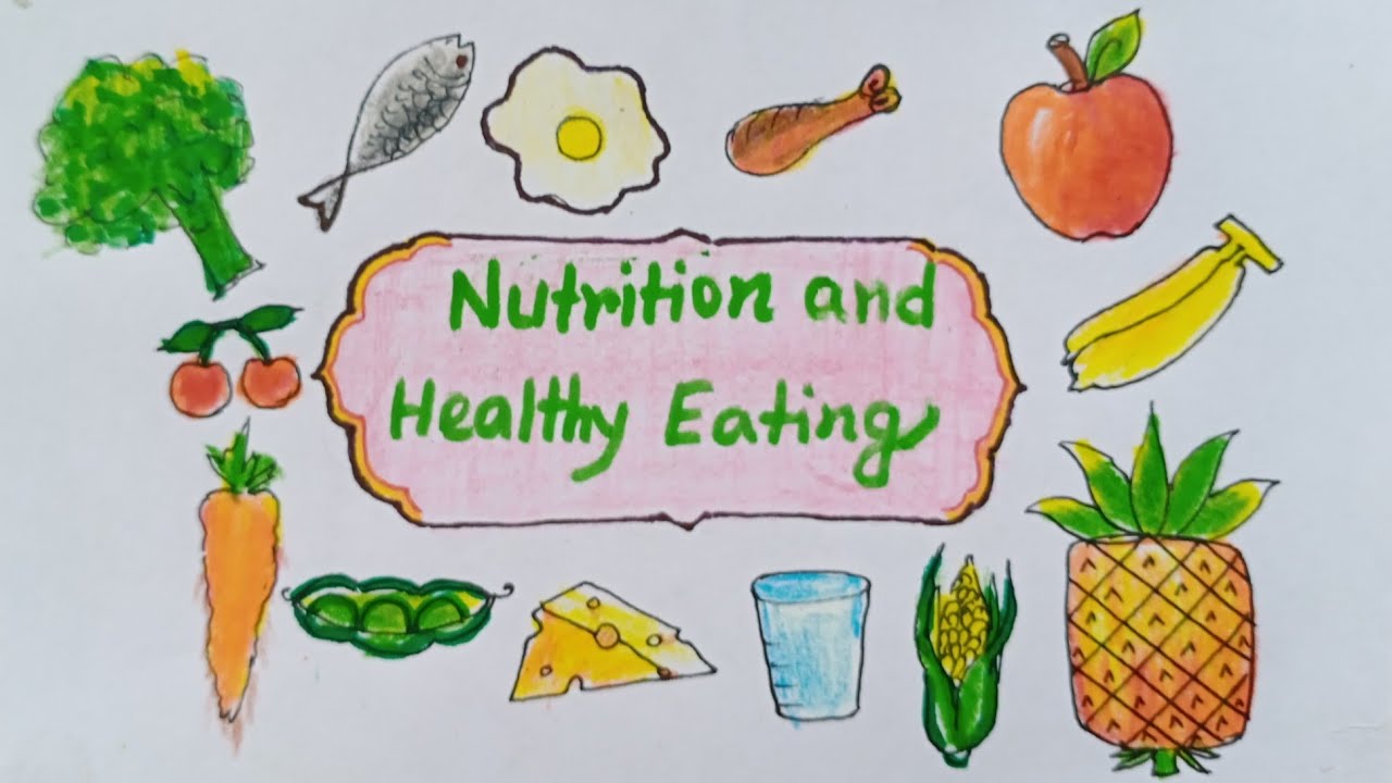 POSHAN Maah 2024 poster Drawing easy | World Health Day Drawing ...