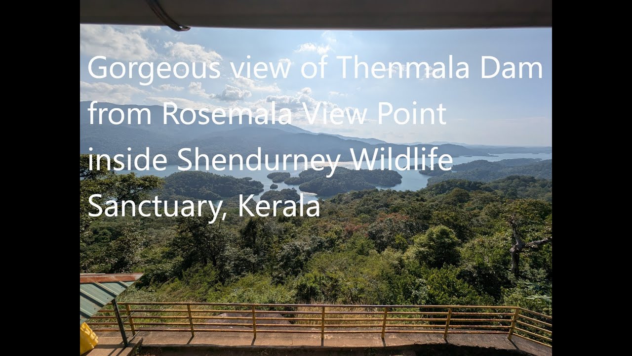 Gorgeous view of Thenmala Dam from Rosemala View Point inside ...