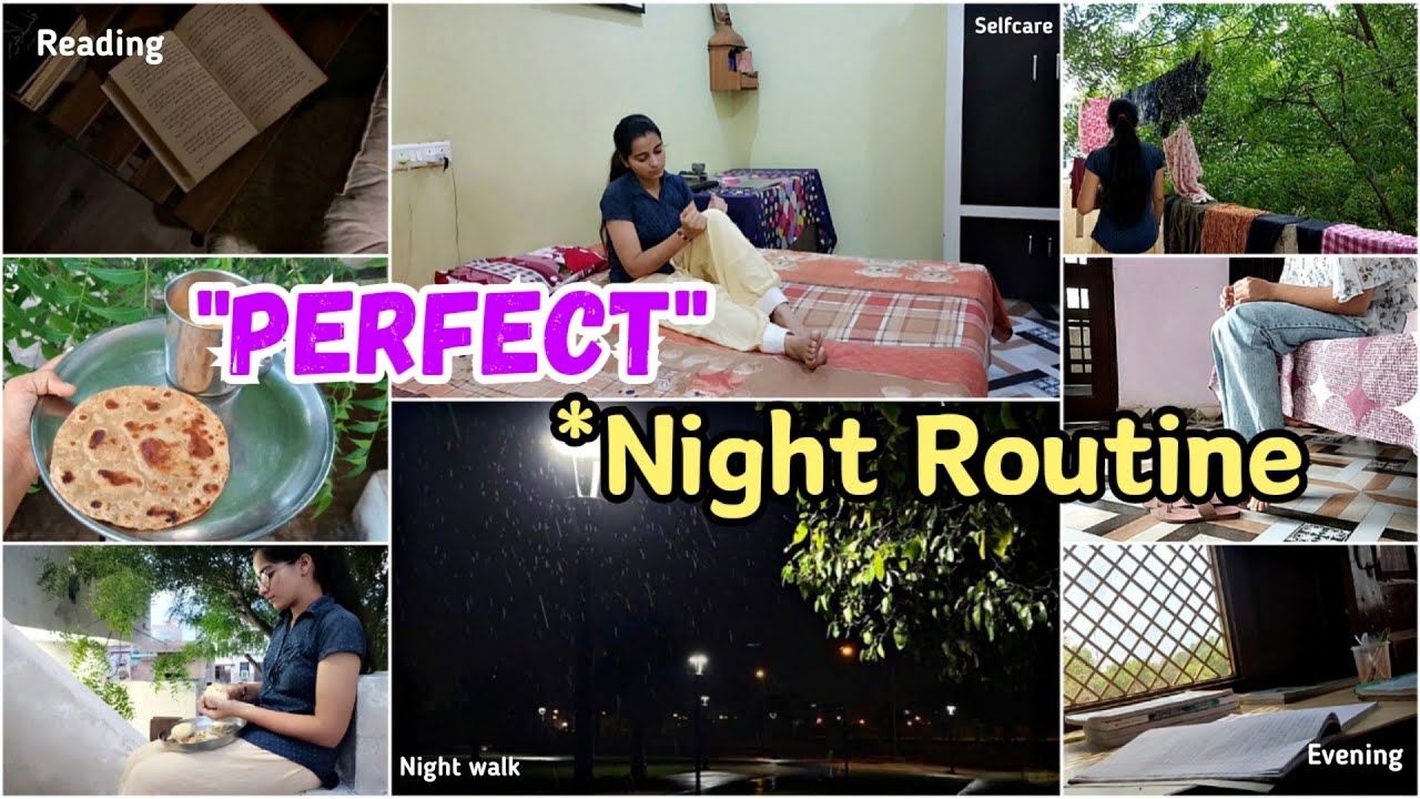 PERFECT NIGHT ROUTINE #nightroutine - YouTube