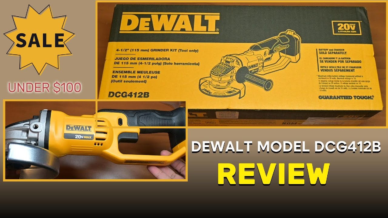 Dewalt DCG412 Angle Grinder for under $100 Review - YouTube