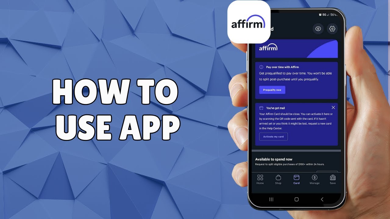 HOW TO USE AFFIRM MOBILE APP - YouTube