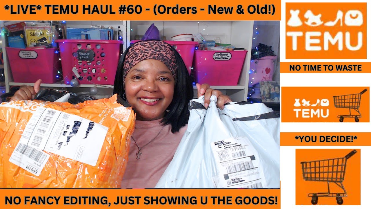*LIVE* #TEMU HAUL #60 - New Orders or Old Orders? Let's do Both! #Live ...