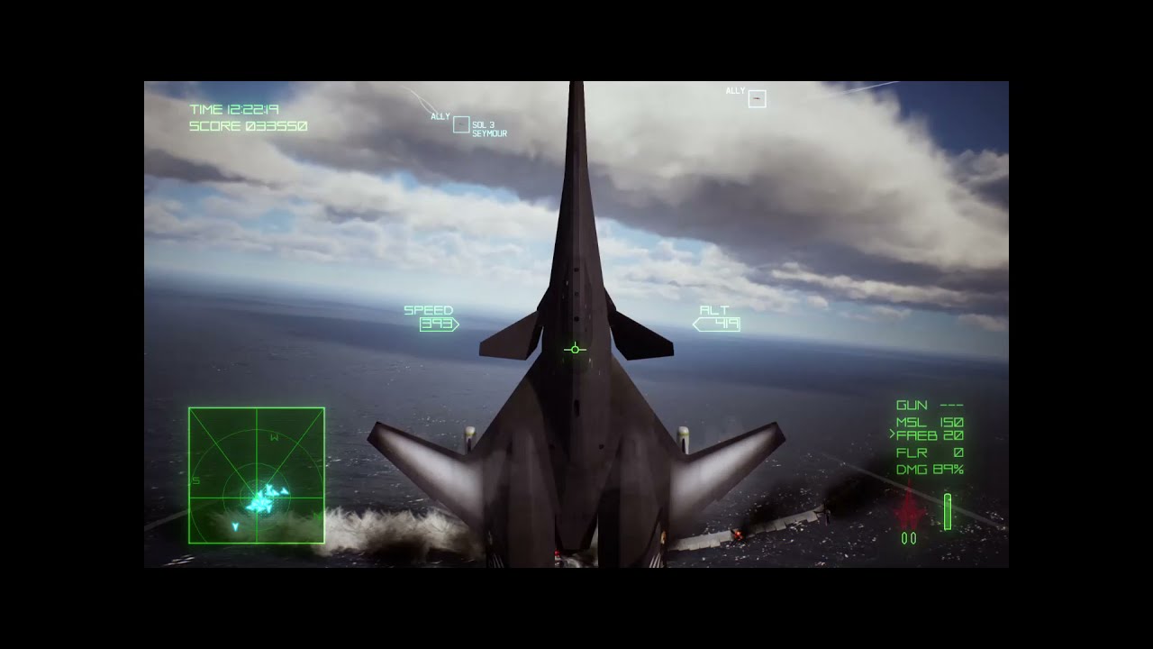 ACE COMBAT 7: Taking Down the Arsenal Bird by dropping FAEBs on it ...