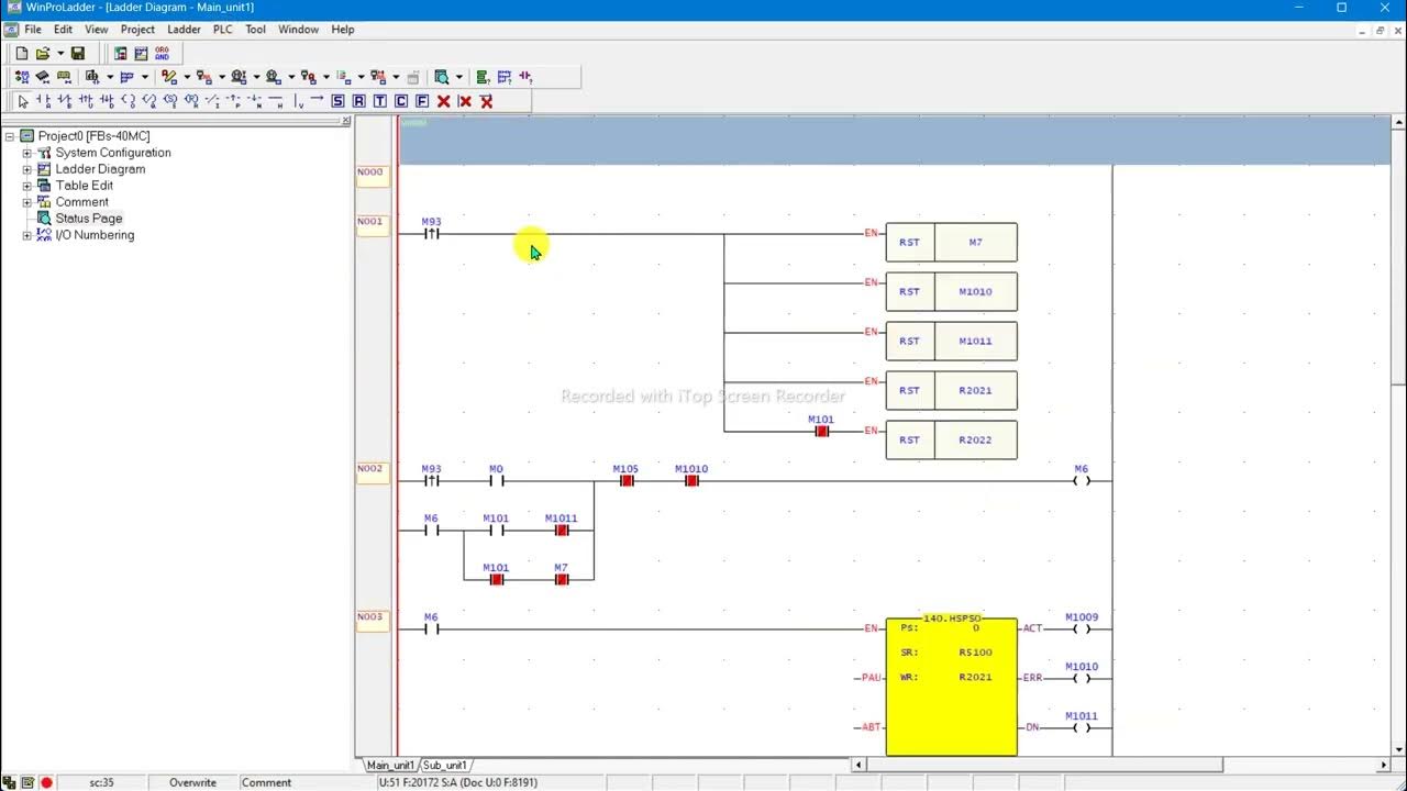 FATEK PLC WINPROLADDER [ ONE CYCLE CONTINUOUS POSITION CONTROL ] PROGRAMMING - YouTube