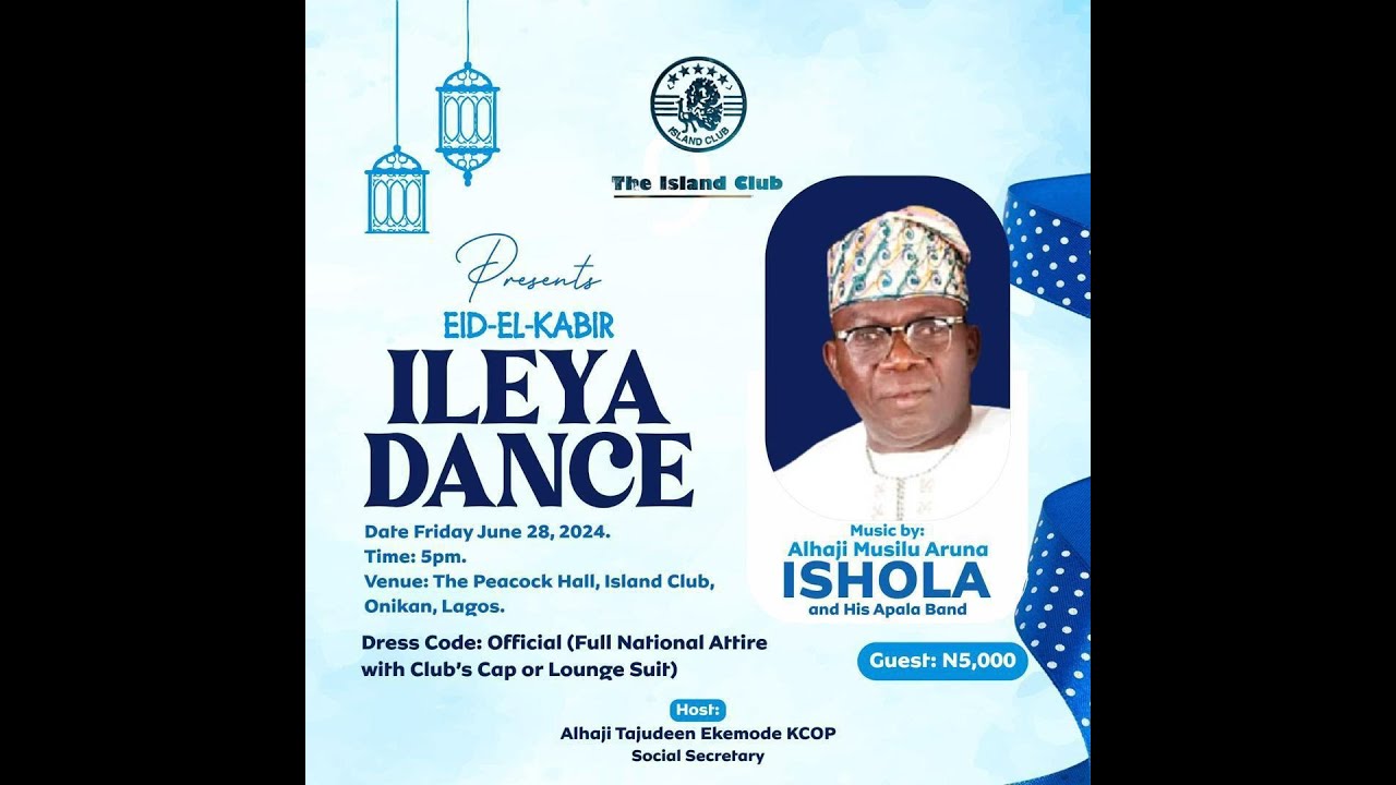 ILEYA DANCE (28/6/2024) 5:00PM WAT - YouTube