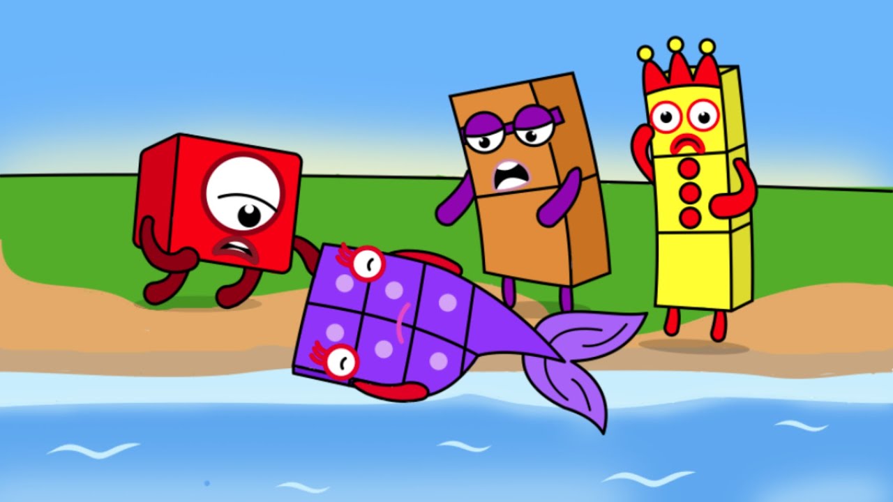 the mermaid lies | | coloring story created by numberblocks fans, ASMR ...