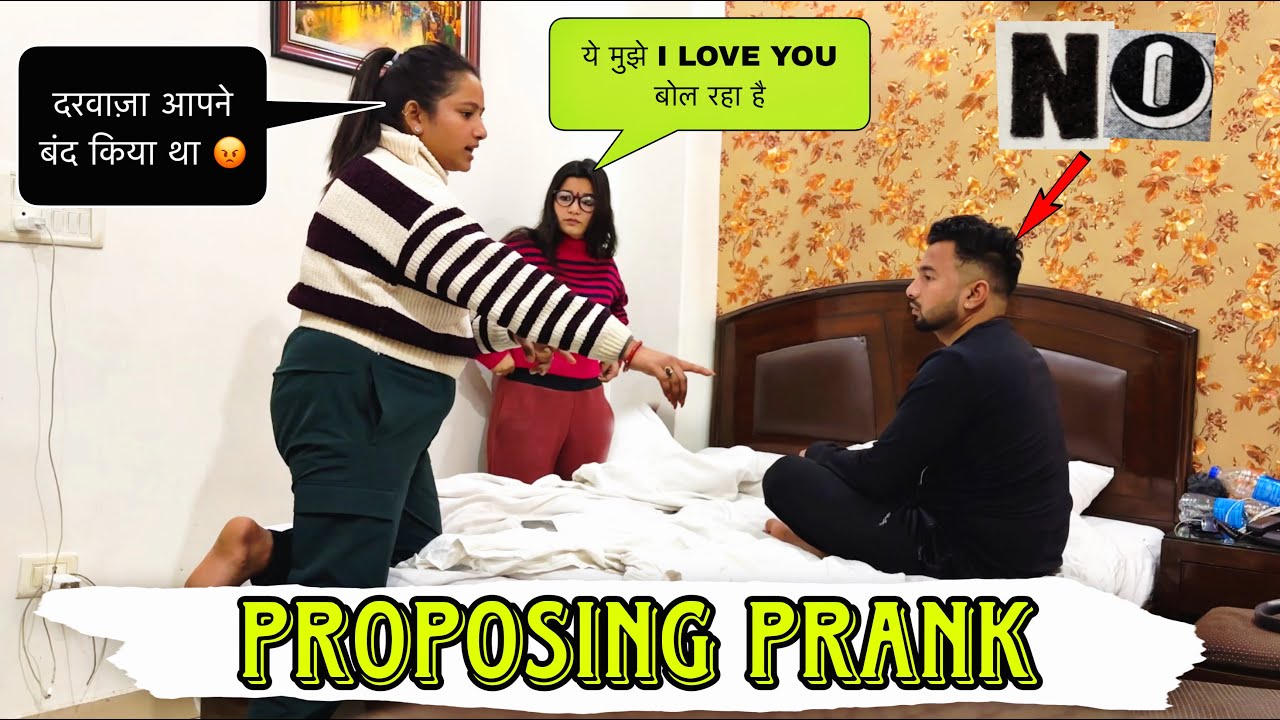 Proposing prank on FRIEND with TWIST || She start crying || jeet thakur ...