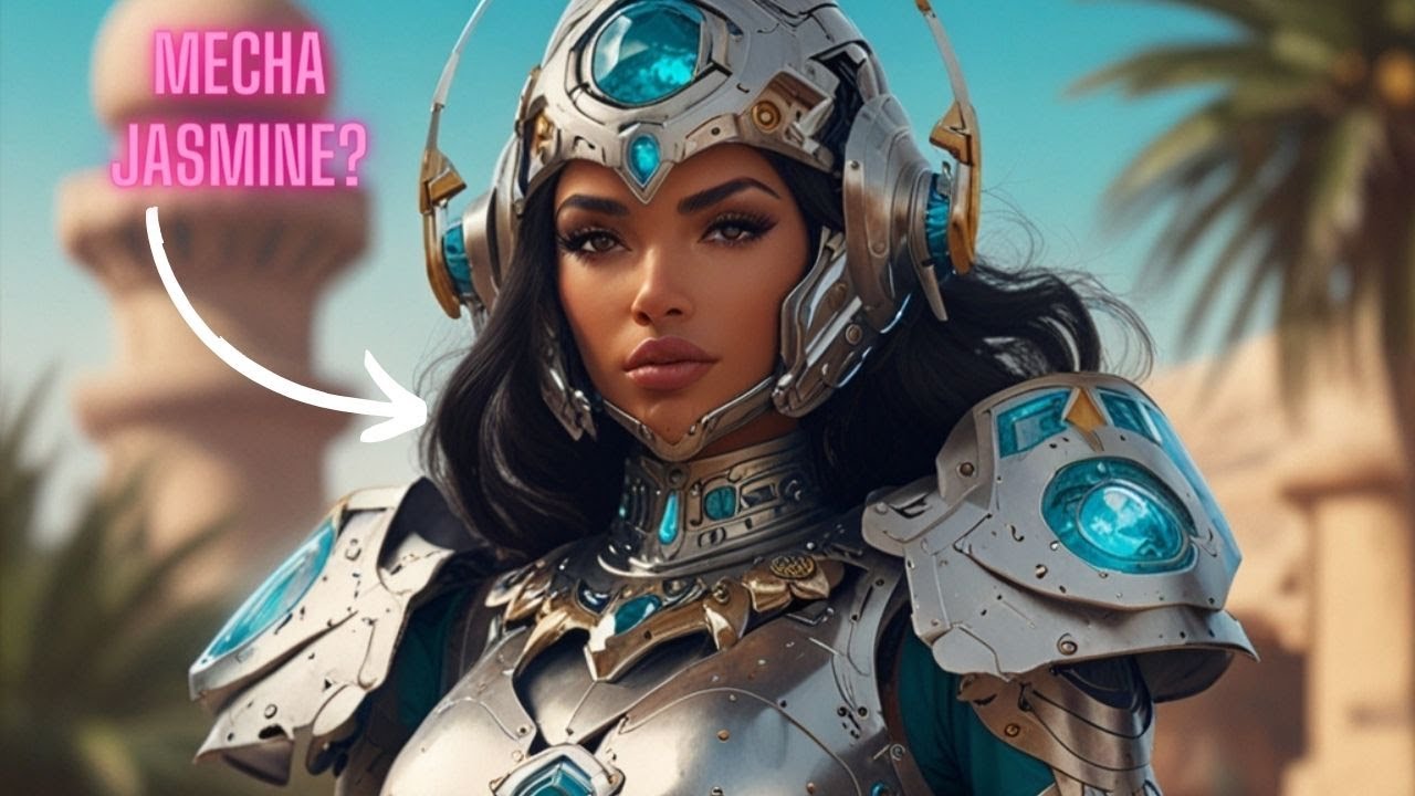 I ASKED AI TO DRESS DISNEY PRINCESS IN MECHA ARMOR #ai #disney - YouTube