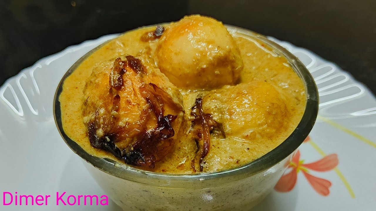 Dimer Korma|Egg Korma Tasty & Healthy Food|Dimer Korma Recipe - YouTube