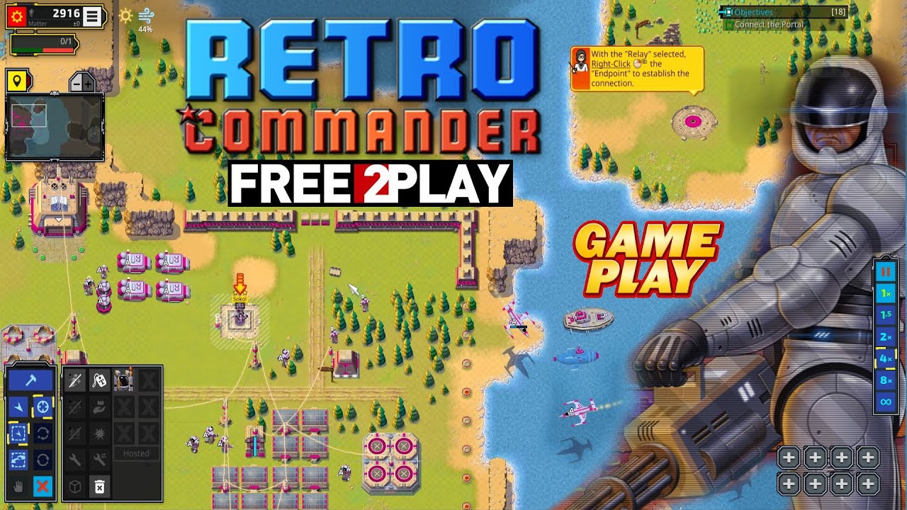 Retro Commander ★ Gameplay ★ PC Steam [ Free to Play ] Real-time ...
