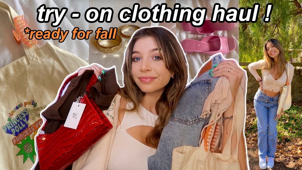 an early FALL HAUL: clothing / accessories try - on!! - YouTube