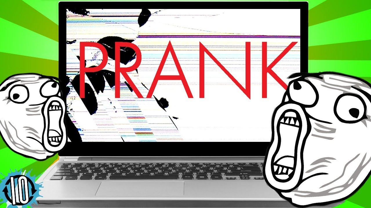 COMPUTER PRANK ☻ Broken PC ☻ Cracked screen ☻ v5 ☻ #prank #PC #mac ...