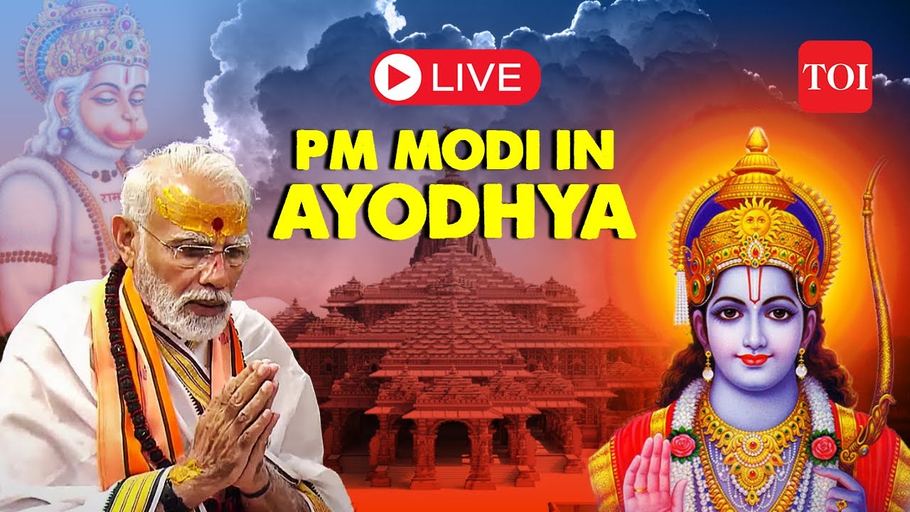 Ayodhya LIVE: Ram Mandir Pran Pratishtha | WHEN PM Narendra Modi ...