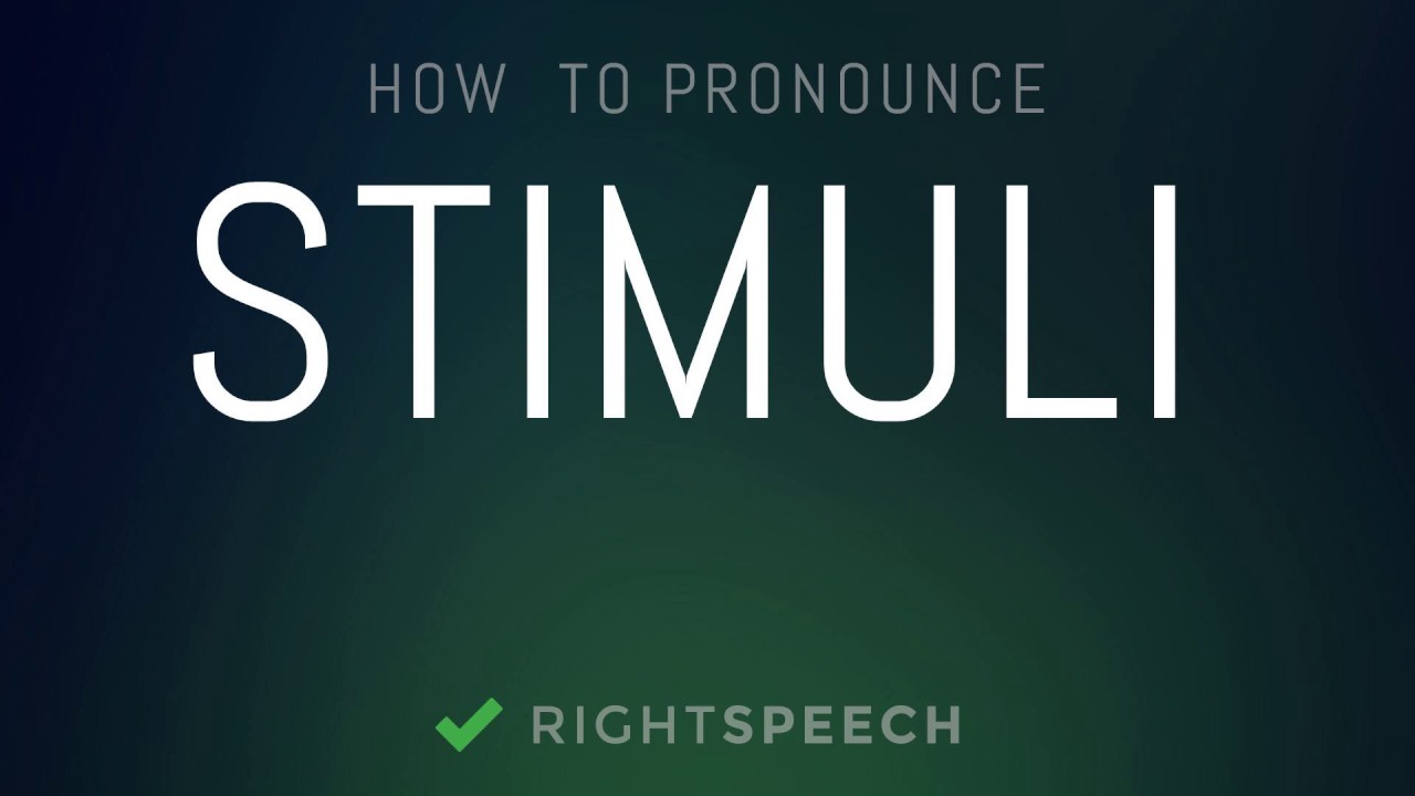 Stimuli - How to pronounce Stimuli - YouTube