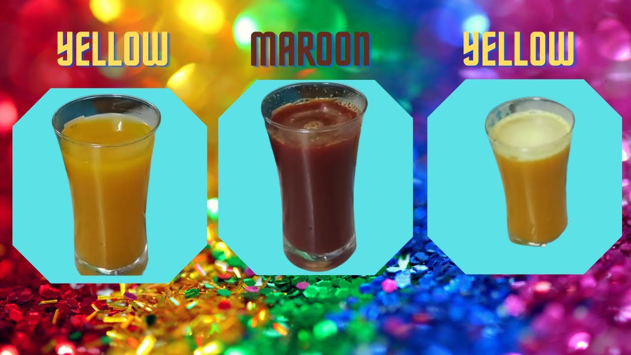 Color change Yellow to Maroon & Maroon to Yellow | SCIENCE PROJECT ...