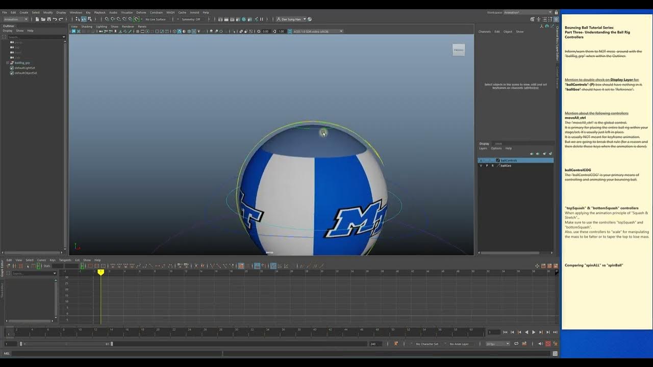 Bouncing Ball Tutorial Series- Part Three- Understanding The Ball Rig ...