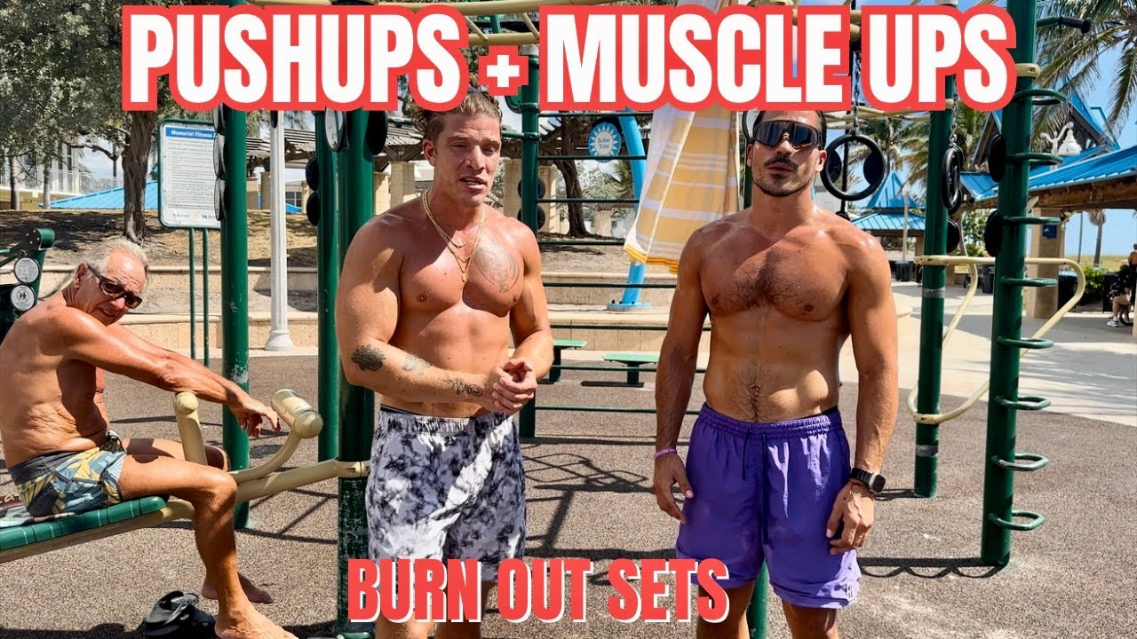 PUSHUP + MUSCLE UP BURN OUT SETS | HIGH VOLUME REPS TO BUILD ENDURANCE ...