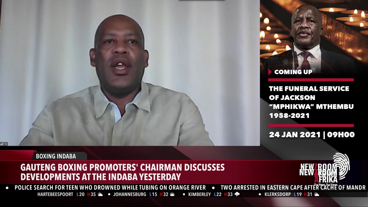 Gauteng boxing promoter's chairman discusses developments at the Indaba ...