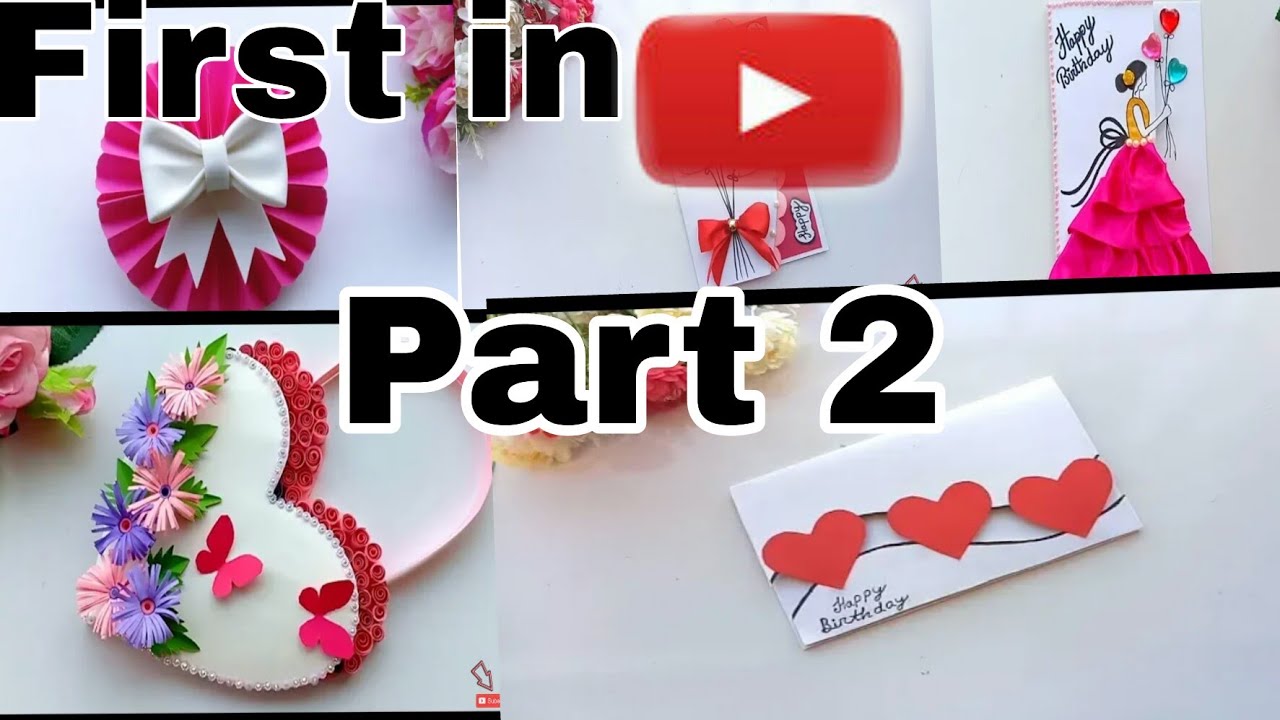 (Part -2) 20 birthday card idea of Tonni art and craft. Tonni art and ...