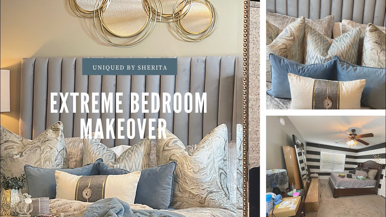 EXTREME BEDROOM MAKEOVER | BEDROOM DECORATING IDEAS | reveal - YouTube