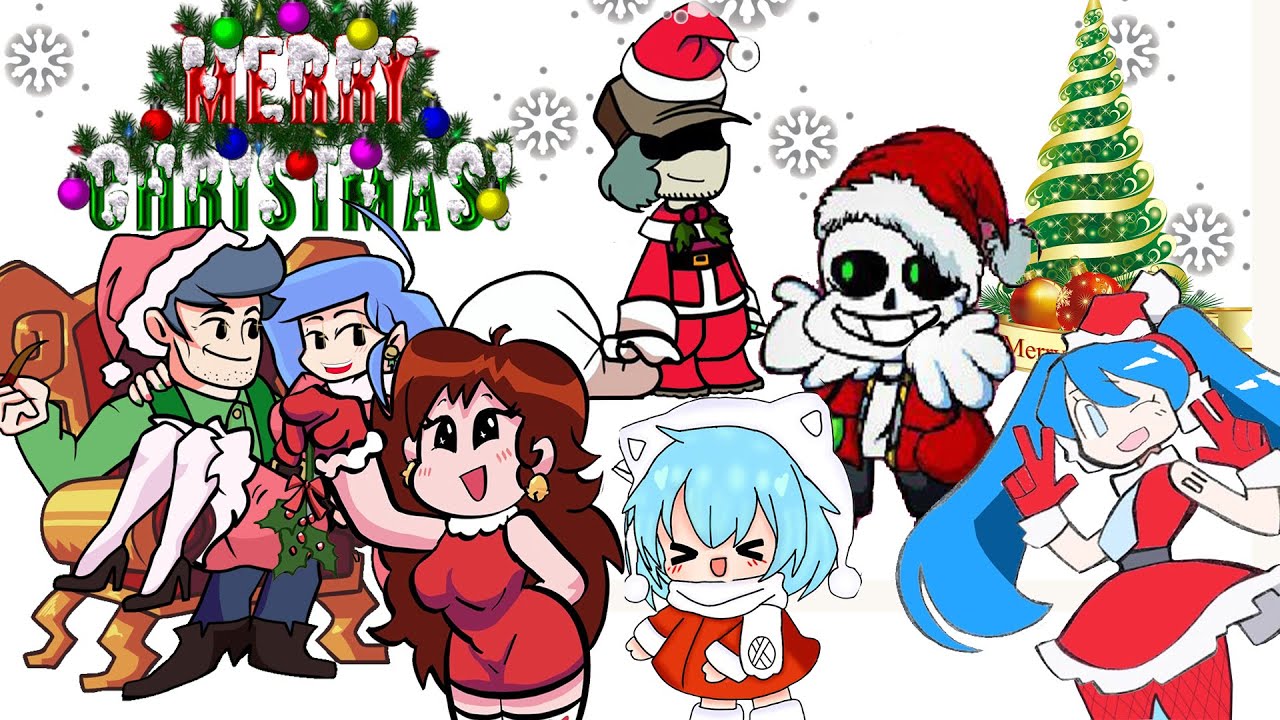 FNF Character Merry Christmas | Friday Night Funkin | FNF Animation ...